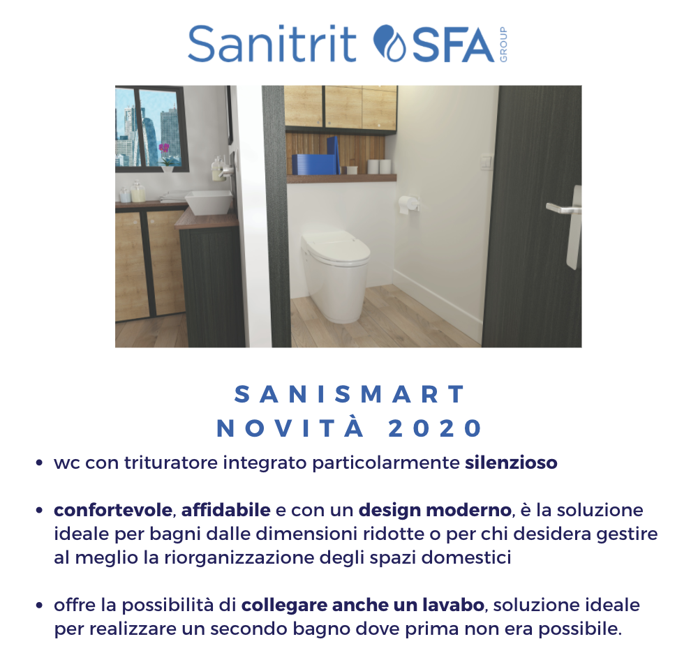 Blu Wom MILANO | Novità 2020: Sanismart di Sanitrit